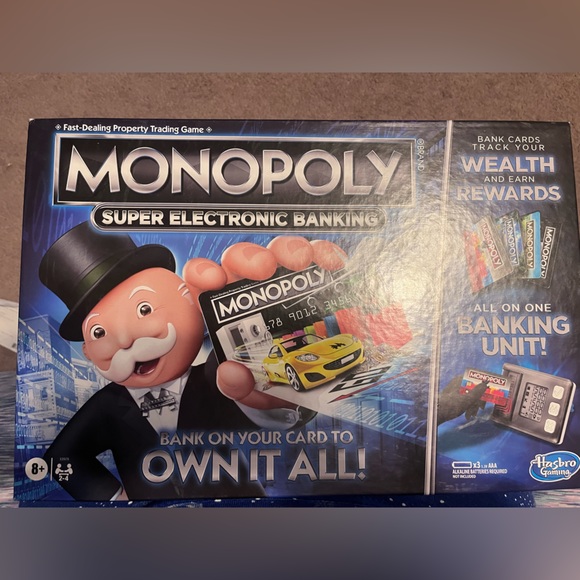 Hasbro | Games | Monopoly Super Electronic Banking | Poshmark